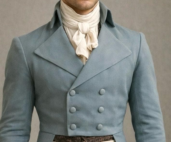 Victorian Men's Wool Regency Tailcoat Jacket, Vintage Edwardian ...