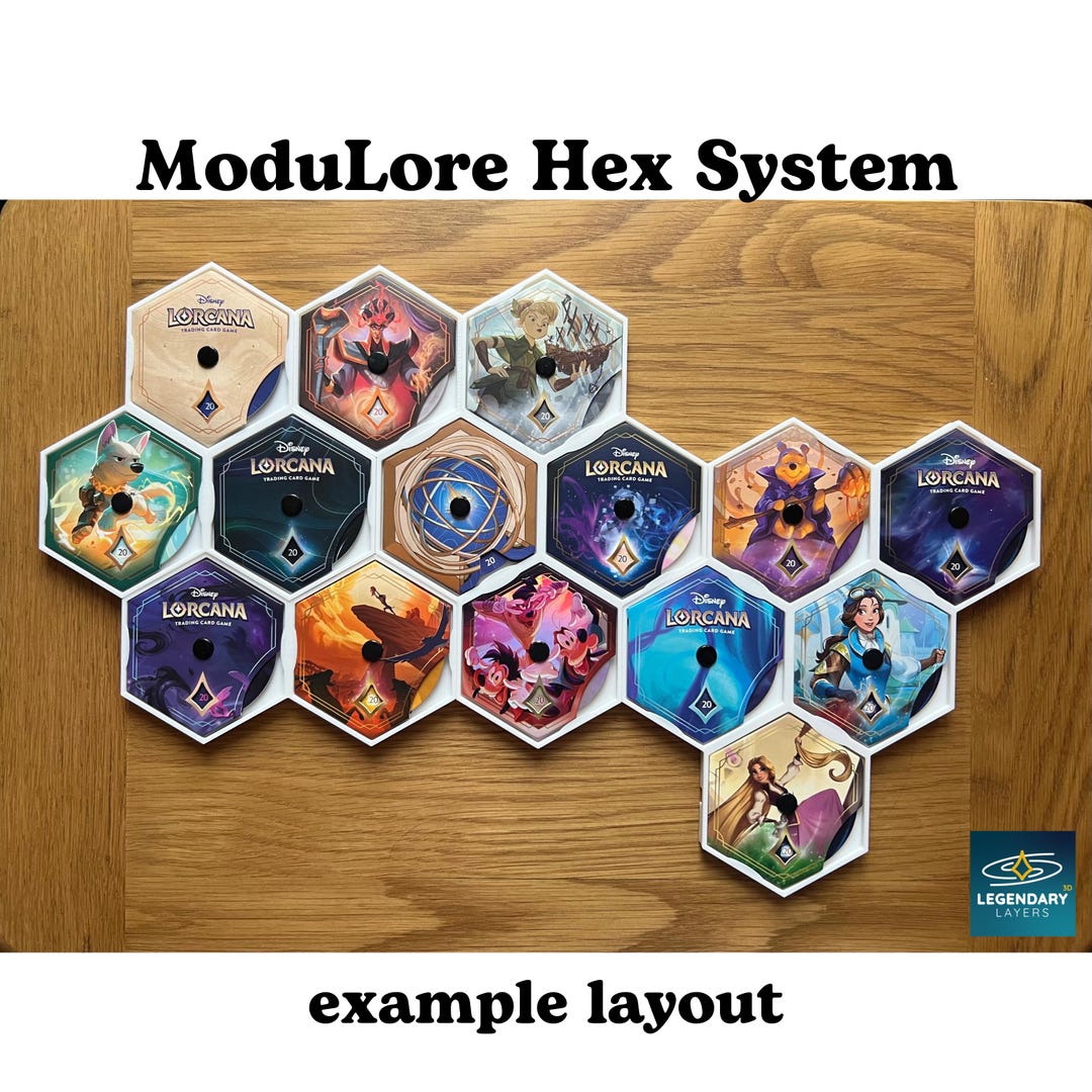 Modulore Hex System - Disney Lorcana Lore Counter Hexagonal Modular ...