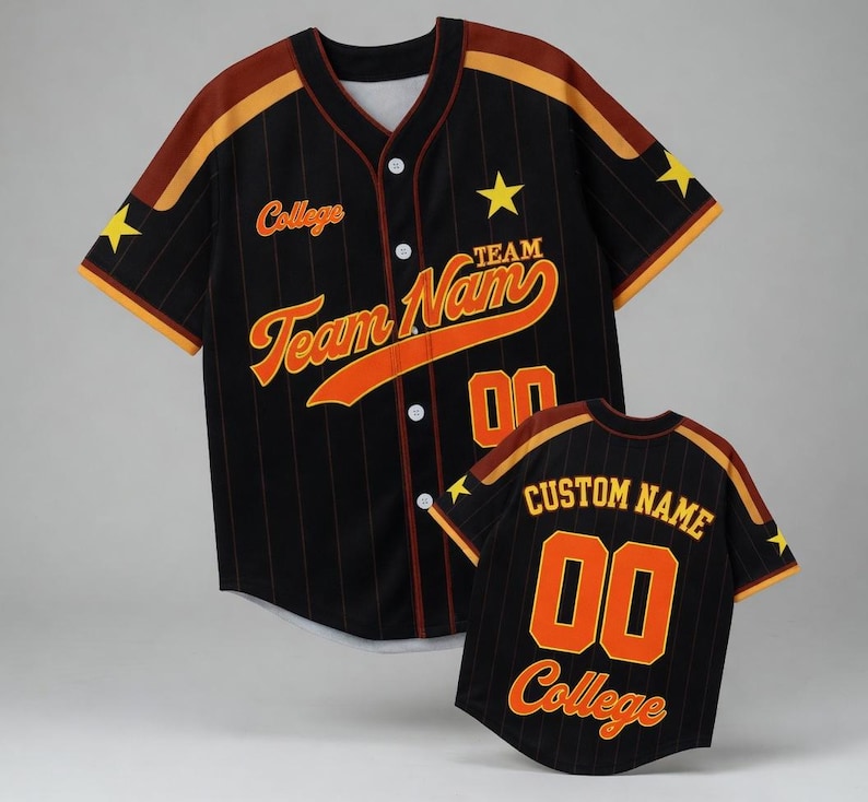 Custom College Baseball Jersey, Personalized Team Shirt Varsity ...