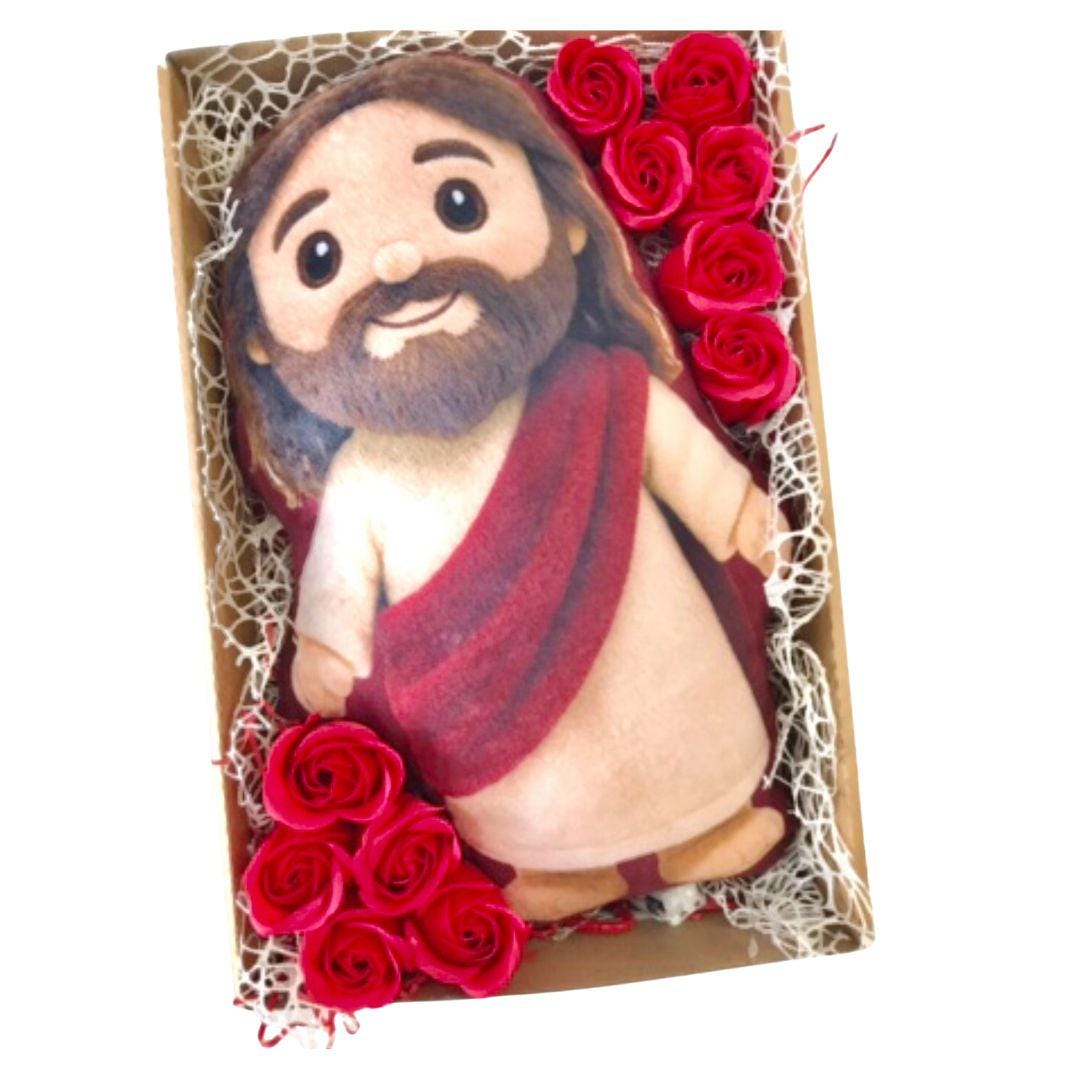 Jesus Plush Toy, Simulation Jesus Christ Doll. Sacred Heart of Jesus ...