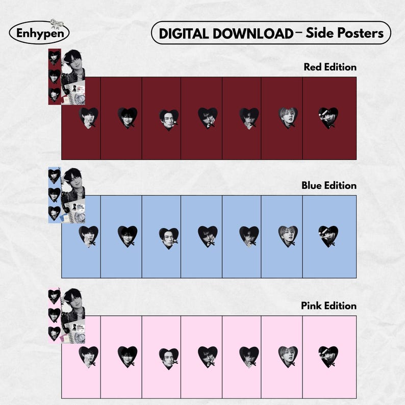 Enhypen Posters 42 Sets - Etsy