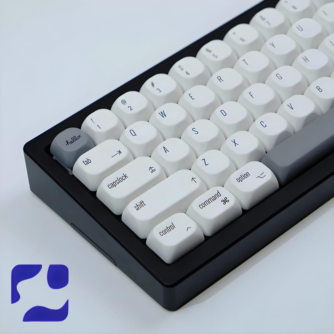 Simple Nordic White Keycap Set: 138 Keys, PBT KOA Profile Korean ...