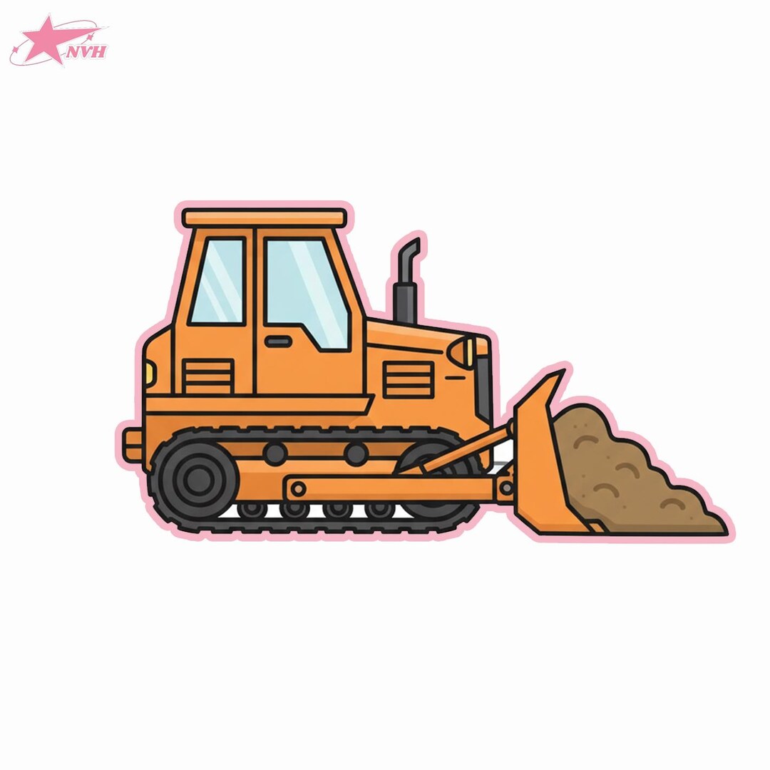 Bulldozer Cookie Cutter STL, Construction Vehicle Cookie, Cute ...