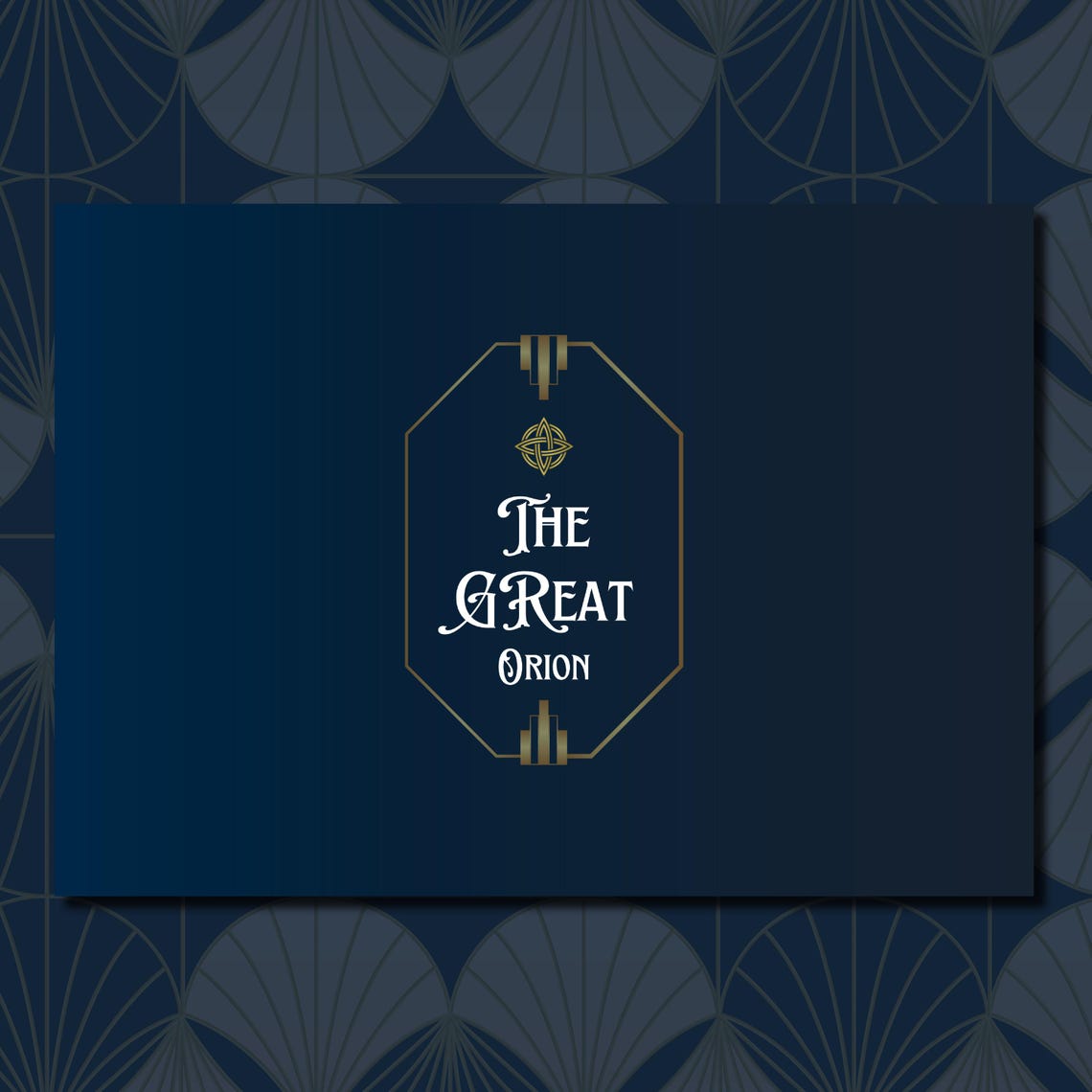 Art Deco Style Cafe Menu Design in Blue, Editable on Canva (digital ...