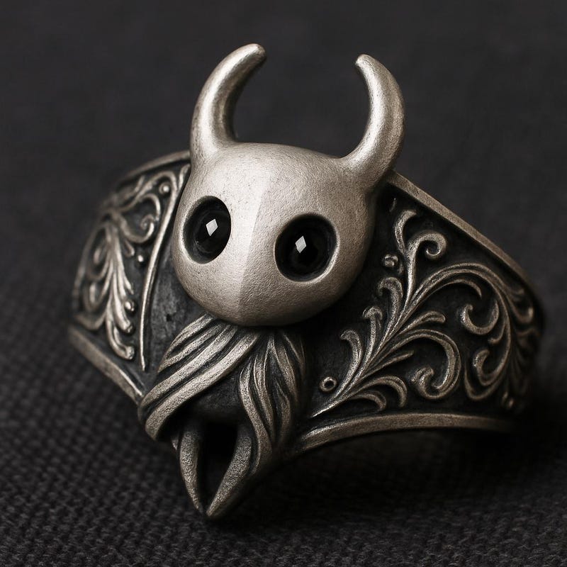 Hollow Knight Ring Silver - Etsy