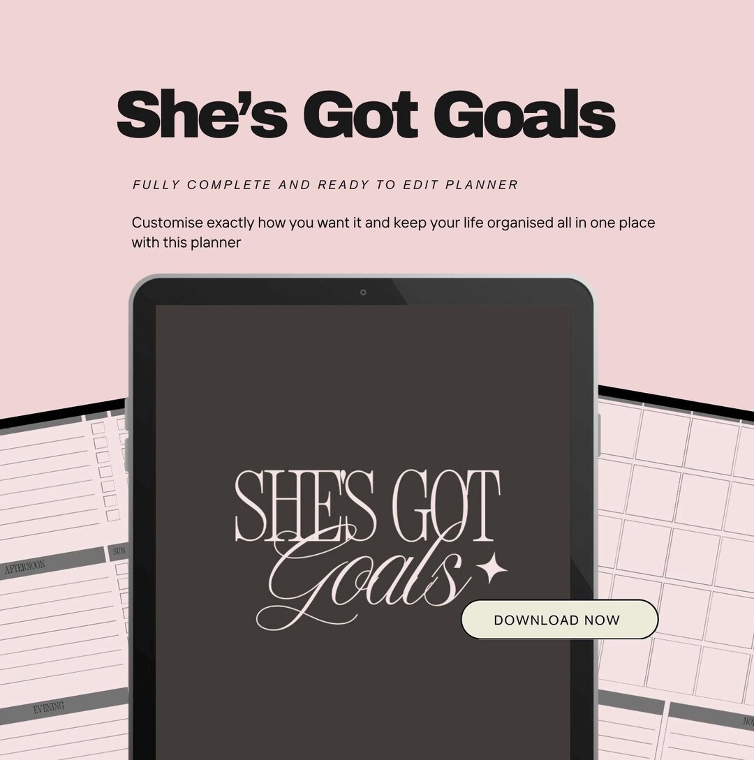 Editable Digital Planner | Canva Planner Template Made for Busy Women ...