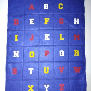 ABC Pocket Chart - Handmade, Learning Tool - Etsy