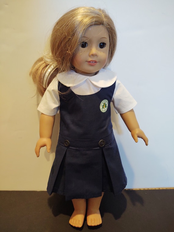 School Uniform Doll Custom Outfit With Logo or Name American Girl Type Doll 18 Etsy Australia