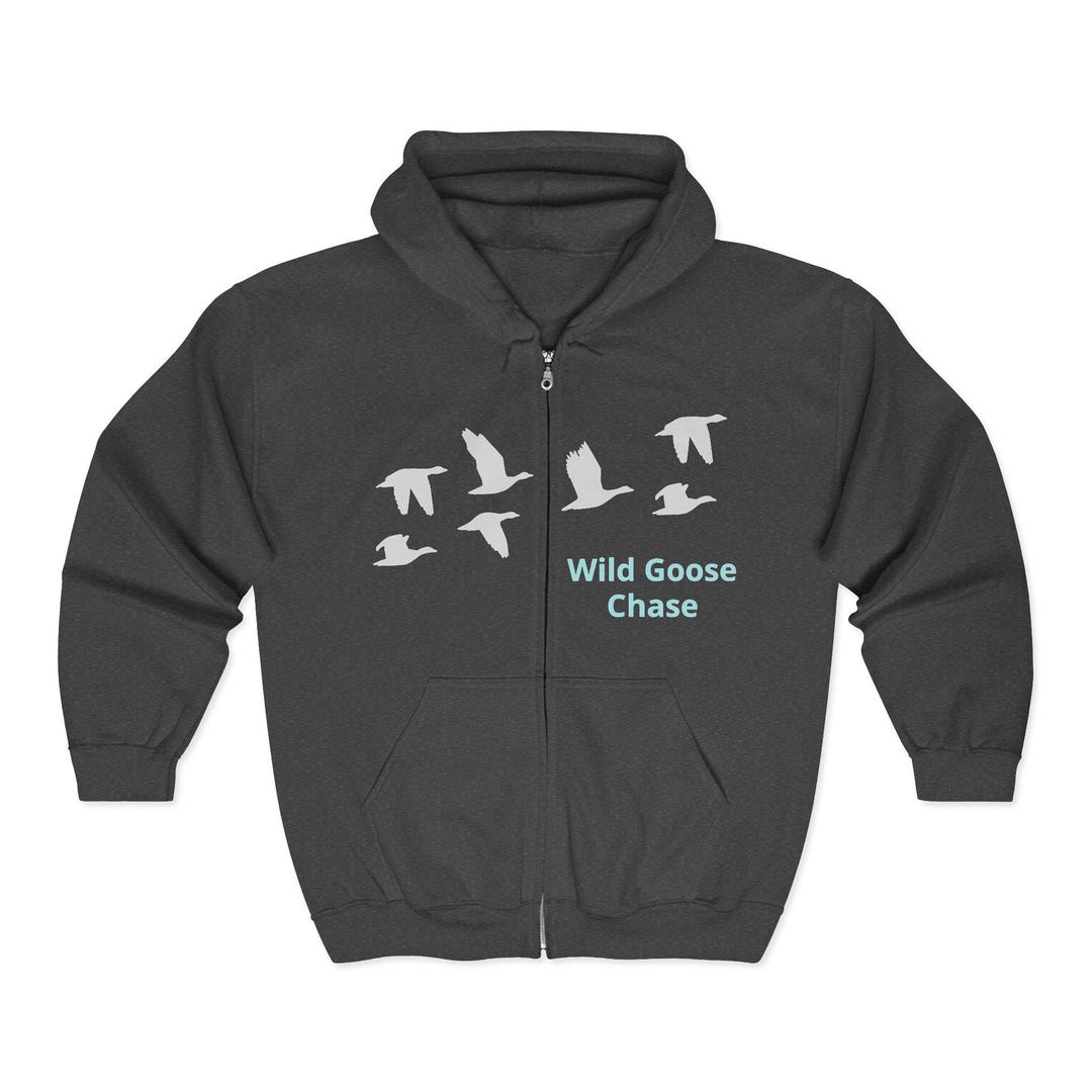 Wild Goose Chase Flying Geese Hoodie Snow Goose Art Back | Full Zip ...