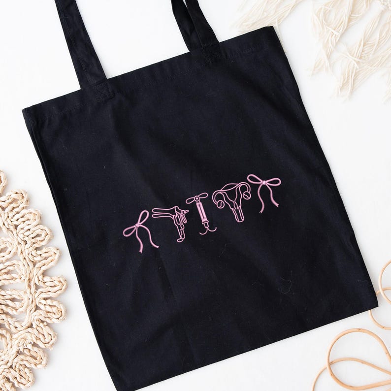 Coquette OBGYN Machine Embroidery Design, Pink Bow Medical Icons, IUD ...