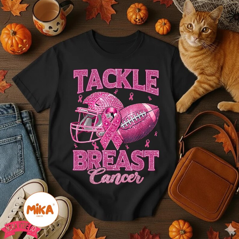 Pink Out Football 10 Design Bundle PNG, Breast Cancer Awareness October ...