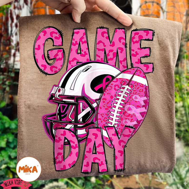 16 Pink Out Football PNG Bundle, Breast Cancer Awareness Game Day ...