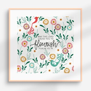 Flourish Definition Inspirational Wall Art Print Inspirational Flourish ...