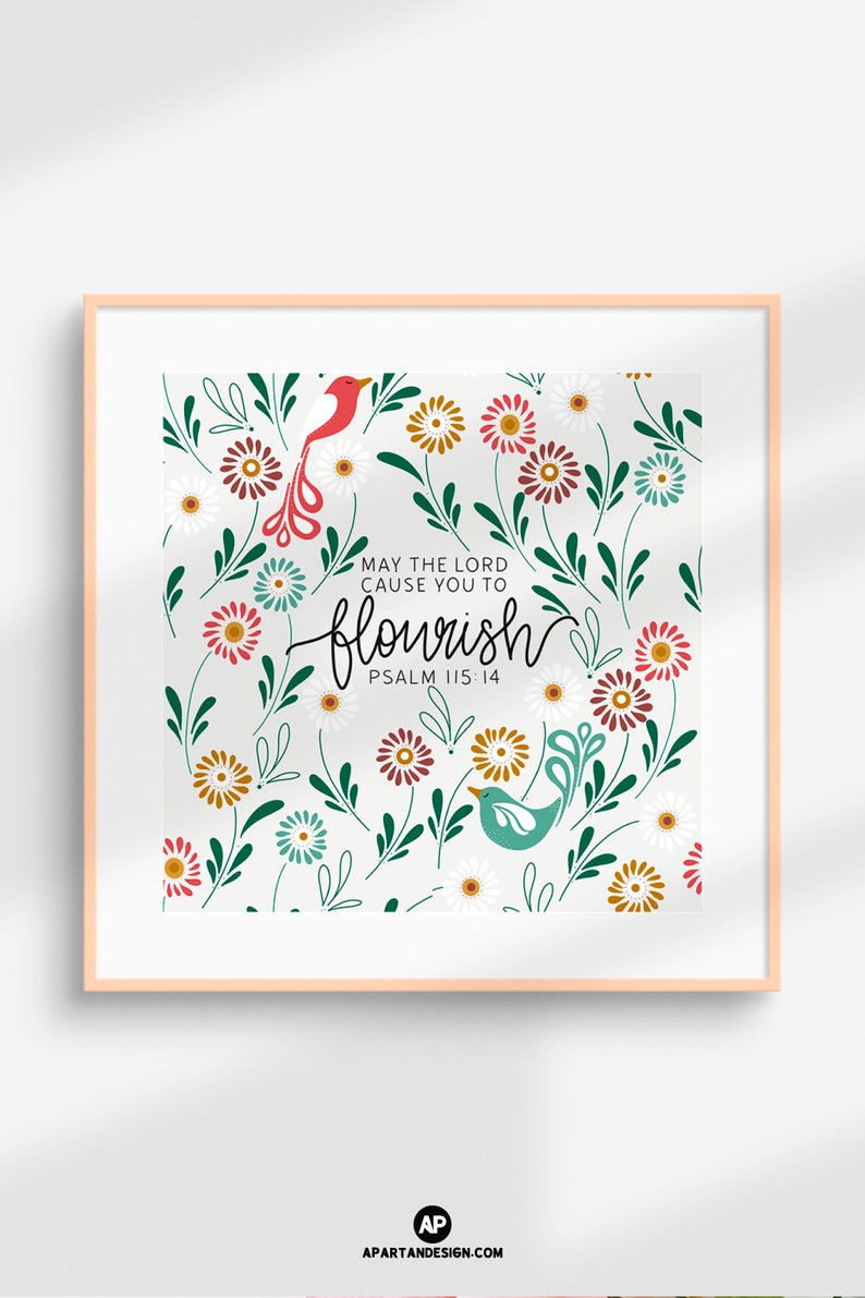 Flourish Definition Inspirational Wall Art Print Inspirational - Etsy