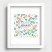 Psalm 115:4 Bible Verse Wall Art Print Encouraging Floral Bible Verse ...