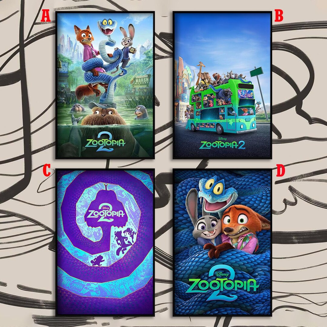 Póster de la película Zootopia 2 (2025), arte de pared, impresión en ...