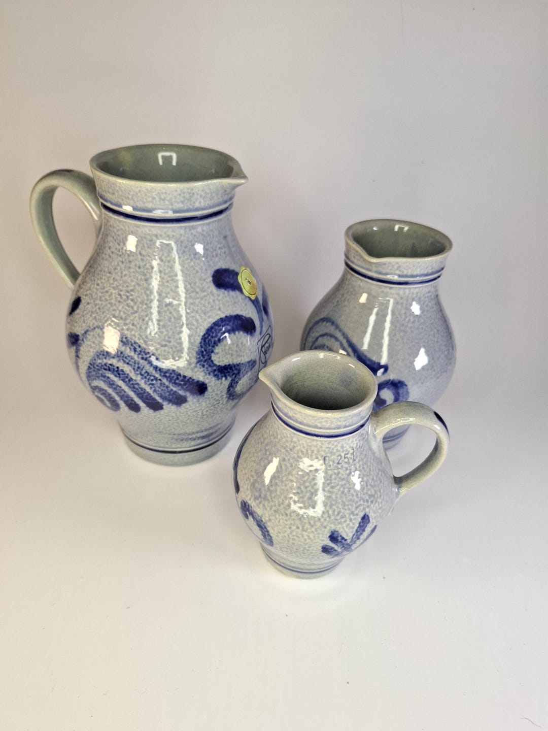 Vintage Marzi & Remy Jug Set – West Germany Stoneware Pottery, 3-piece ...