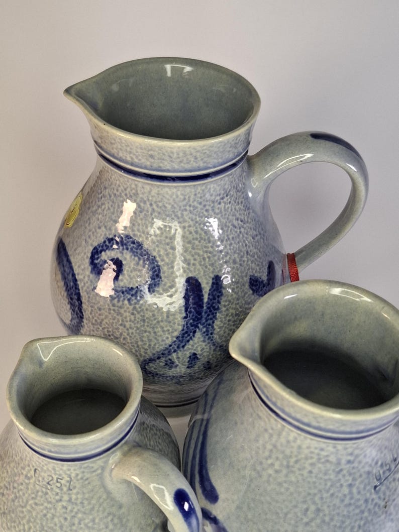 Vintage Marzi & Remy Jug Set – West Germany Stoneware Pottery, 3-piece ...