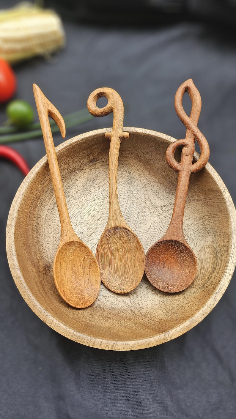 33 Assorted Design Wooden Spoons Handcarved Organic, Handmade Wooden ...