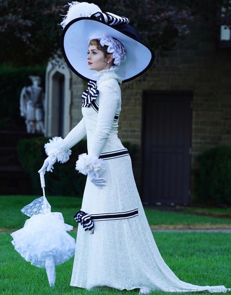 My Fair Lady Hat The Day at the Races Black and White | Etsy