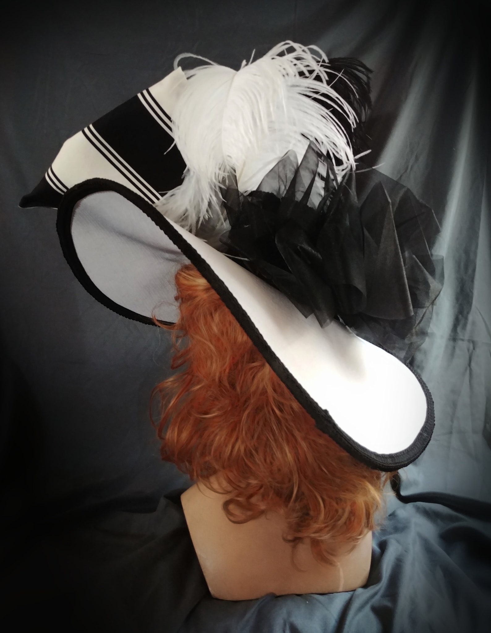 My Fair Lady Hat The Day at the Races Black and White | Etsy