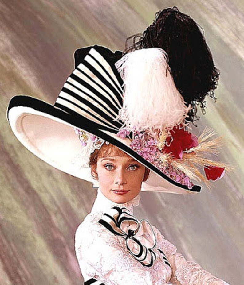 My Fair Lady Hat The Day at the Races Black and White | Etsy