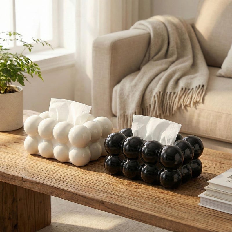 Sculptural Tissue Box - Etsy UK