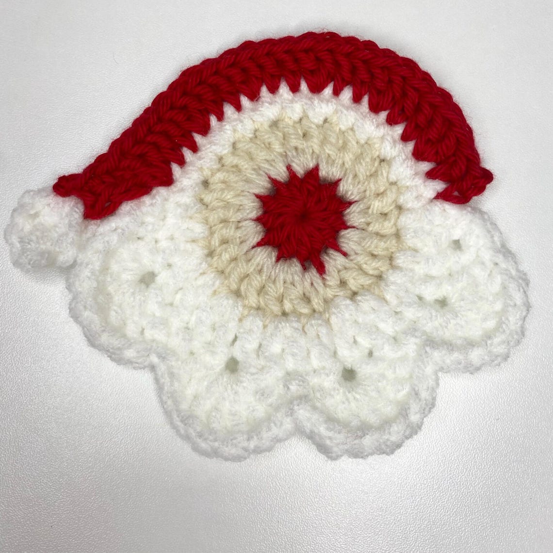 Santa Coasters – Set of 4 | Crochet Christmas Coasters | Festive ...