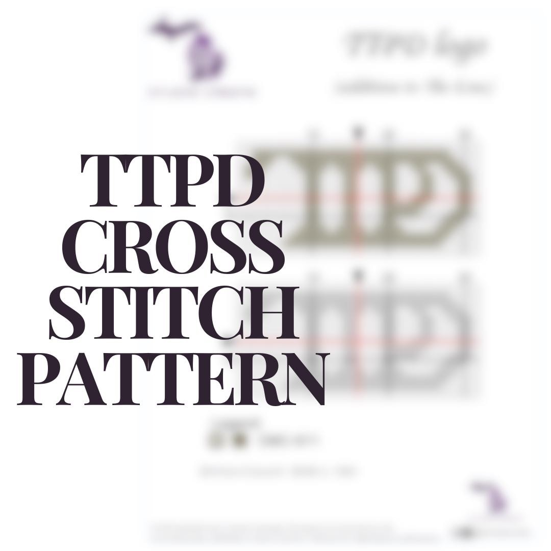 TTPD Logo Addition to Taylor Swift the Eras Cross Stitch PDF Pattern ...