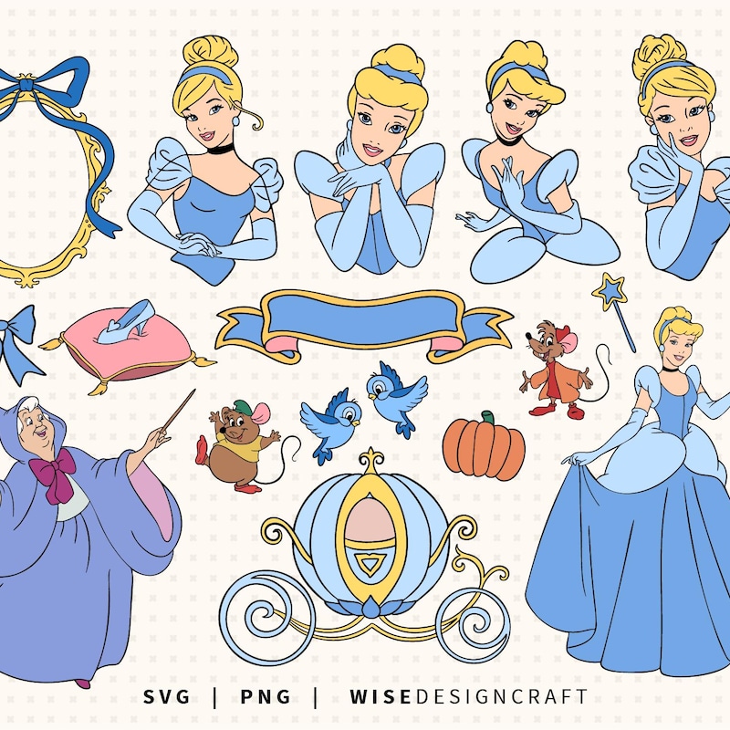 Cinderella Name Sign Svg - Etsy