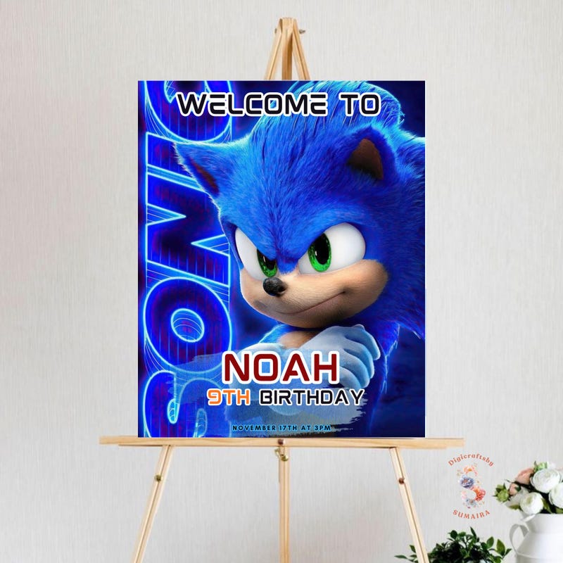 Sonic Metal Sign - Etsy