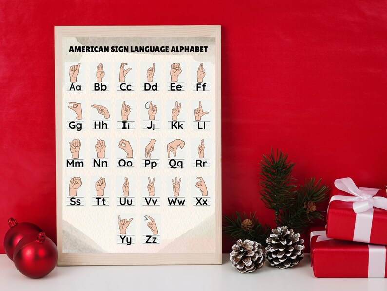 Printable ASL Alphabet Flashcards for Kids |sign Language Learning ...