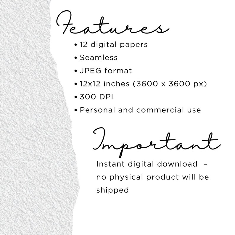 Art Paper Texture Seamless Digital Paper Bundle – 12 White & Beige ...
