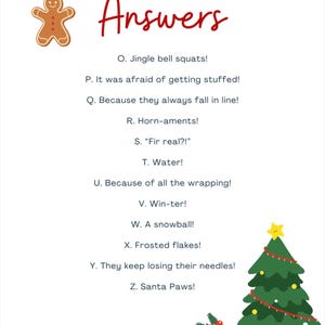 Christmas Riddle Games - Etsy