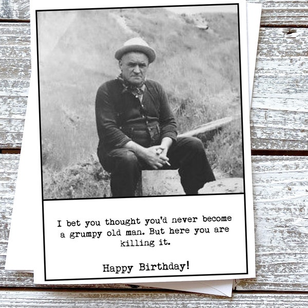 Funny Birthdays Cards for Men - Etsy