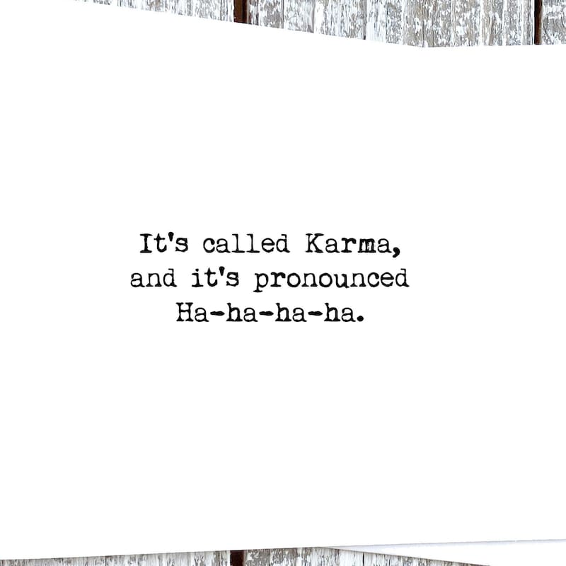 Birthday Karma Card - Etsy