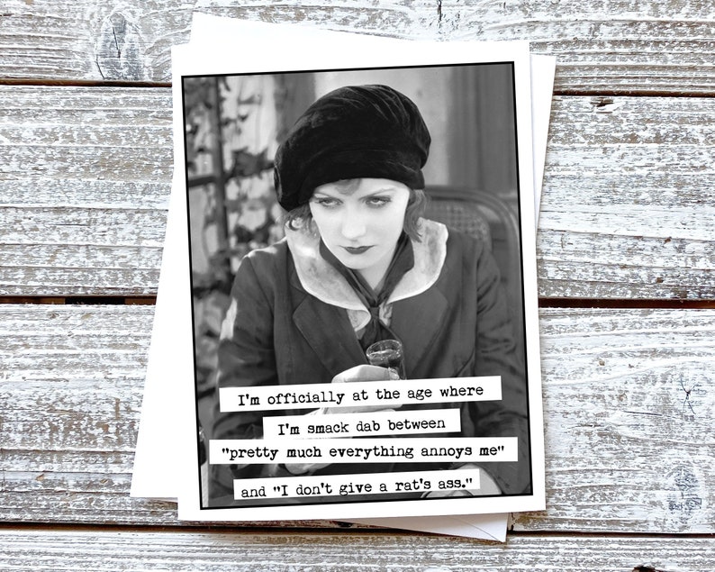 Funny Friend Handmade Greeting Card I'm Officially at the Age ...