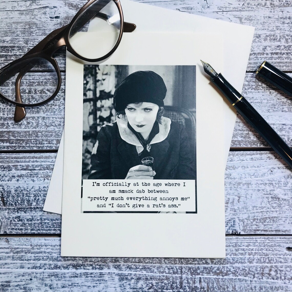 Funny Friend Handmade Greeting Card I'm Officially at the | Etsy