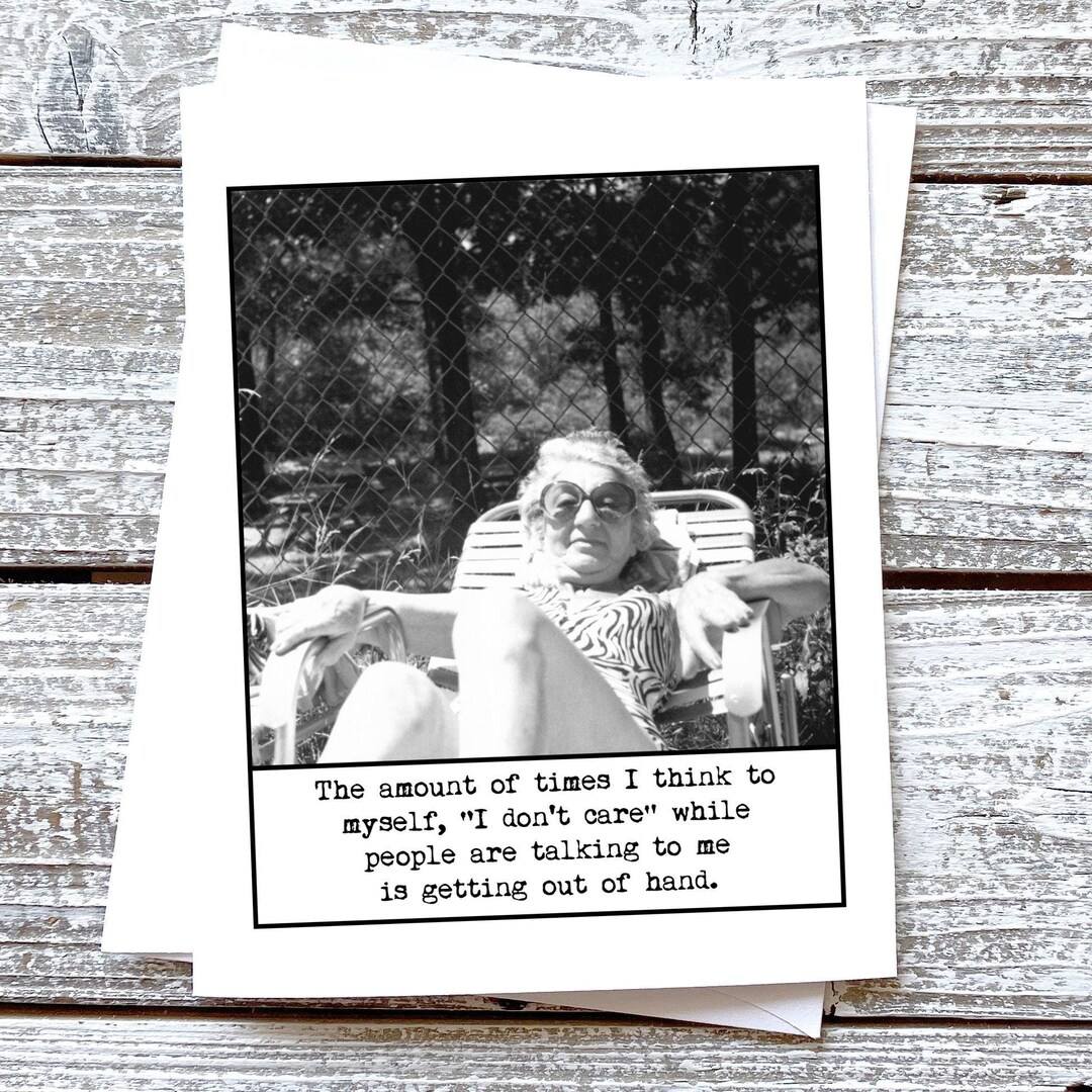 Funny Smart Ass Sass Card for Friend Sister Mom Co Worker the Amount of ...