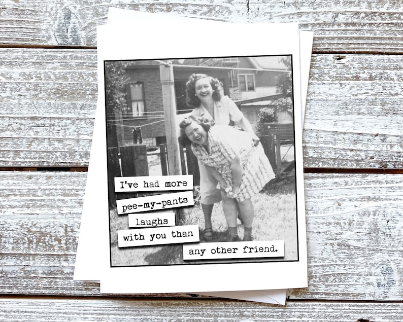 Funny Friendship Greeting Card Good Friends Are Like Cocktails. Sweet ...