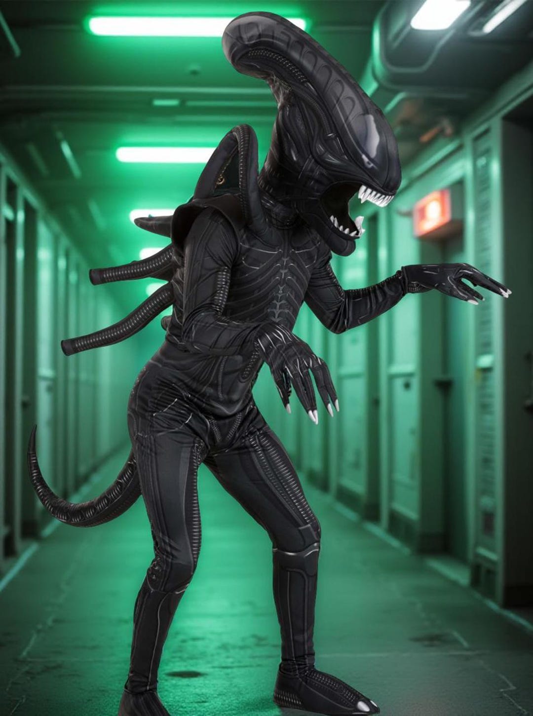 Alien Premium Xenomorph Costume for Adults – Realistic Full Body Sci-fi ...