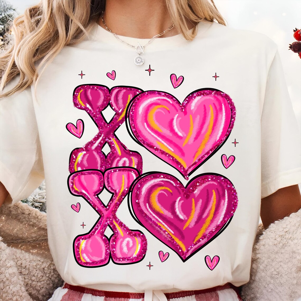 Preppy Xoxo Coquette Png, Xoxo Png, Glitter Heart Bows Png, Pink ...