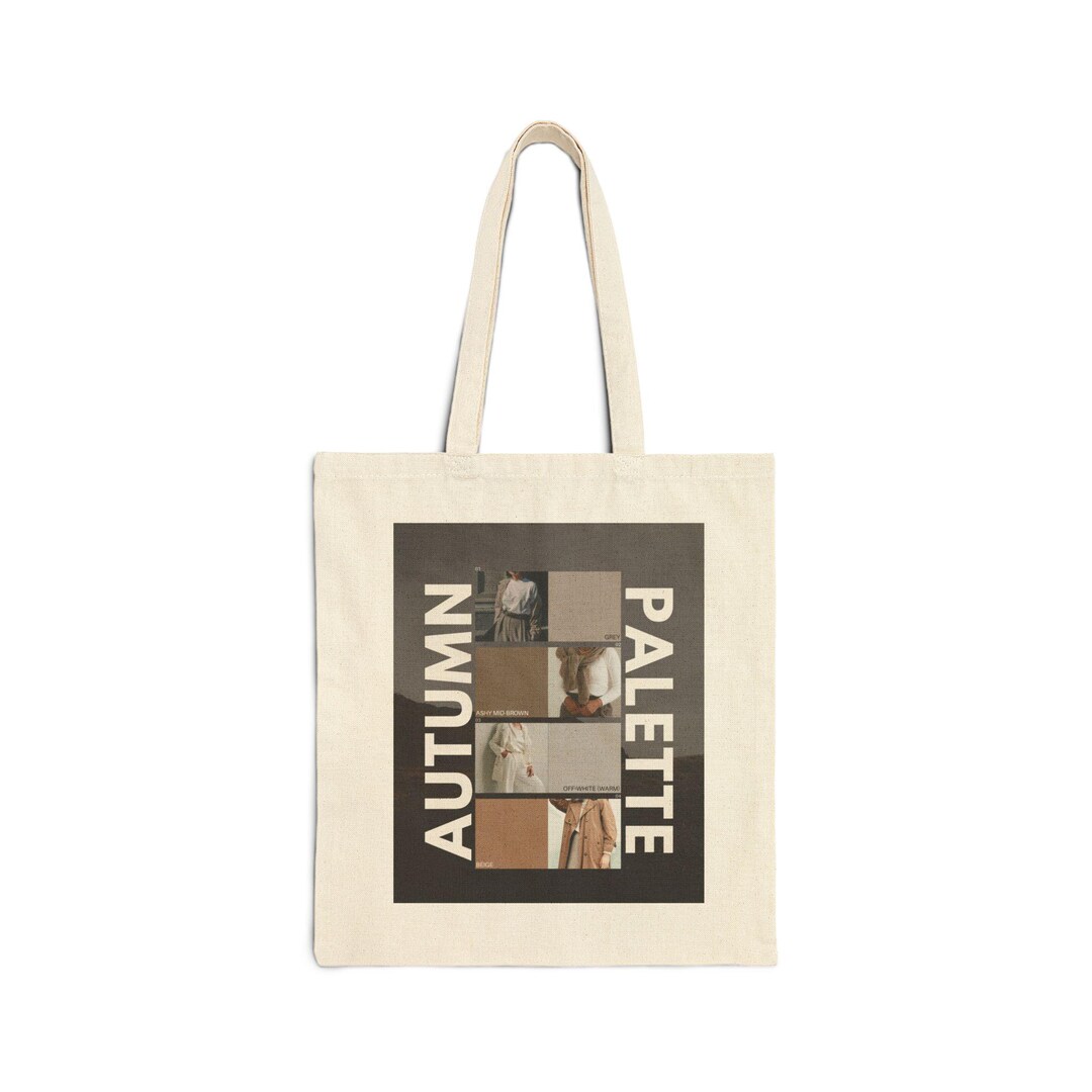 Autumn Palette Tote Bag | Eco-friendly Cotton Carrier, Fall Shopping ...