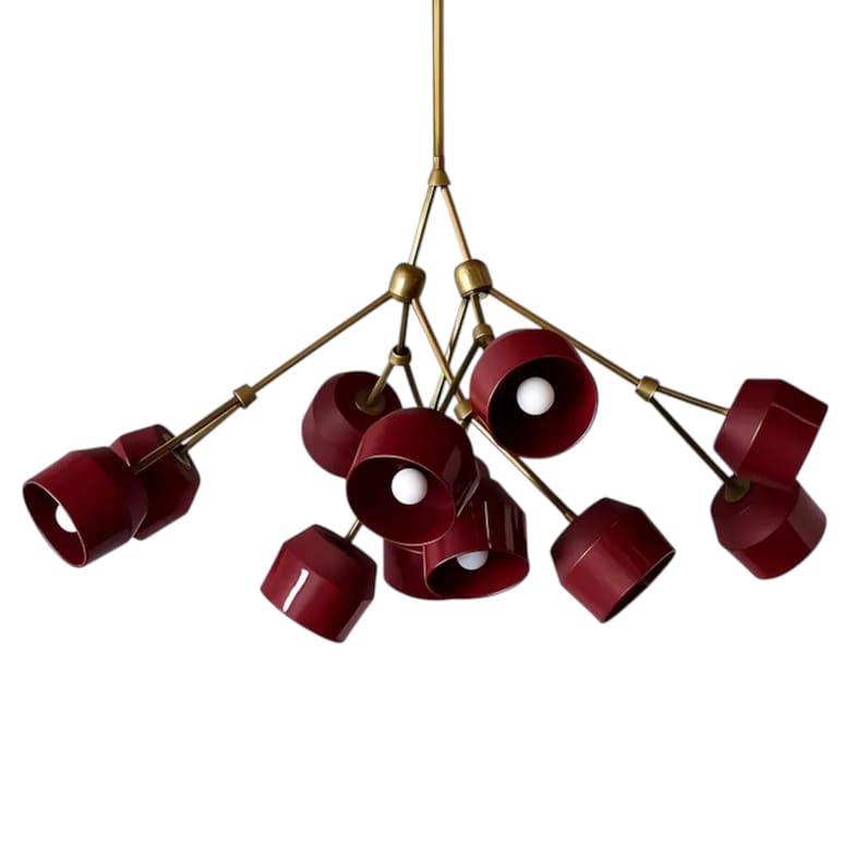 Italian Sputnik Chandelier | Modern Mid Century Contemporary Brass ...