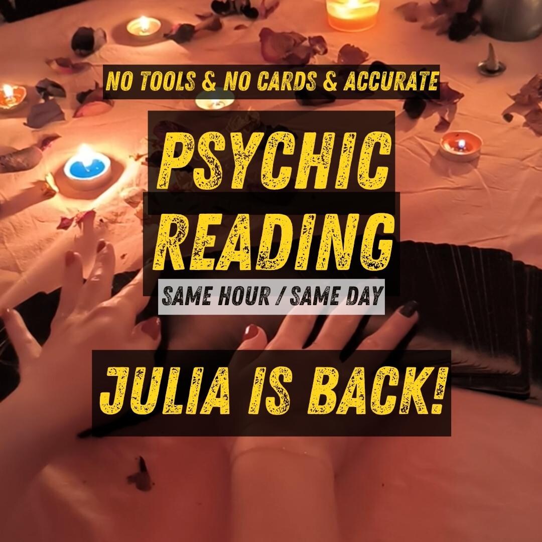 Psychic Reading SAME HOUR, No Tools No Cards Psychic Reading, Accurate ...