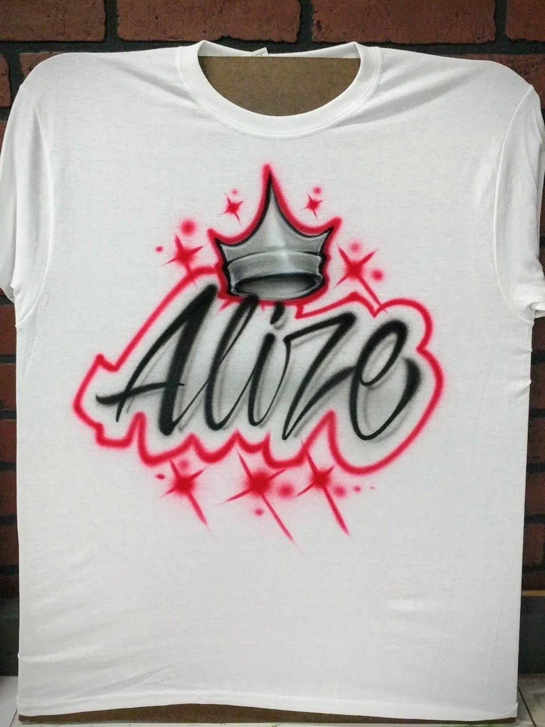Name Airbrush Design Personalized With Your Name or Custom Text and ...