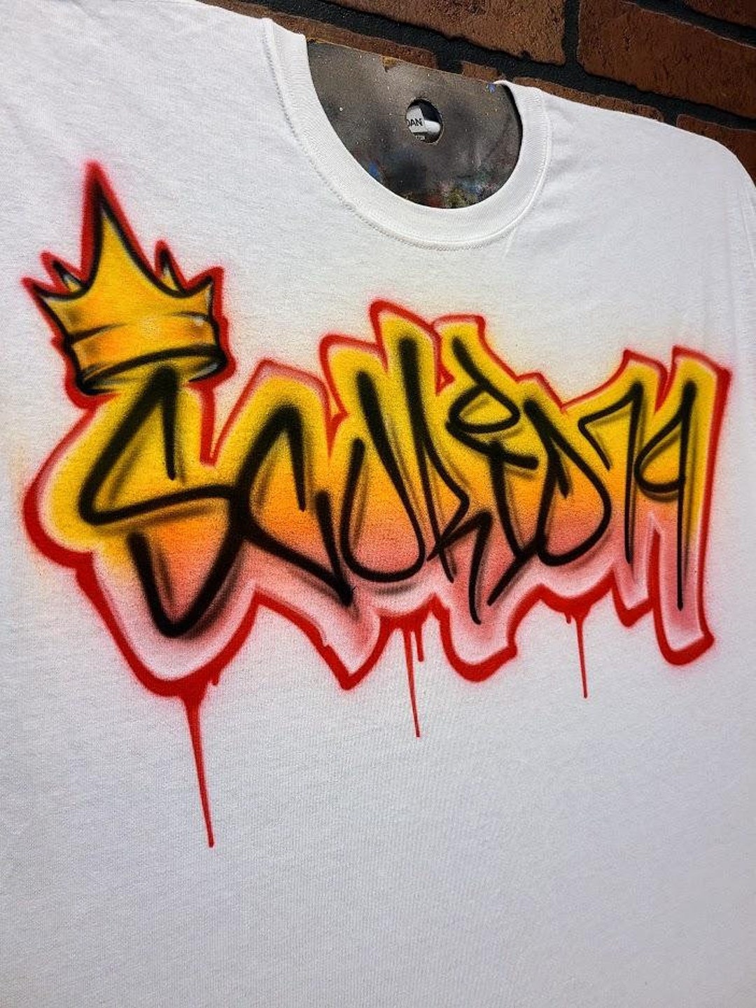 Custom Airbrush Graffiti Shirt | Personalized Tee or Hoodie With Tag ...