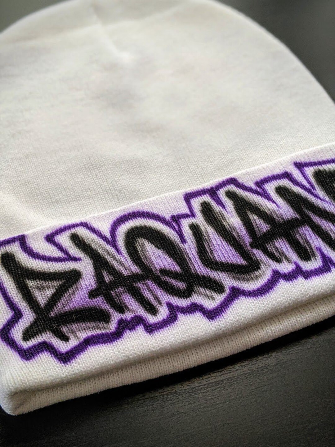 Personalized Hand-painted Airbrush Beanie Hat - Etsy