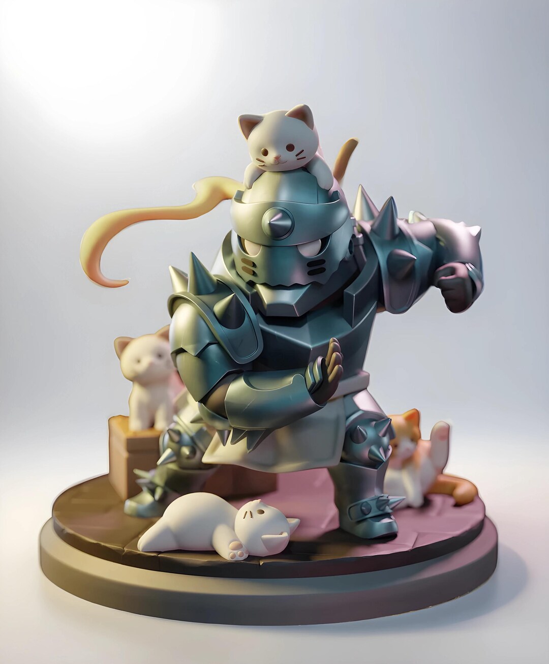 Chibi Armor Guardian STL | Cute Fantasy Hero Figurine | Collector 3D ...