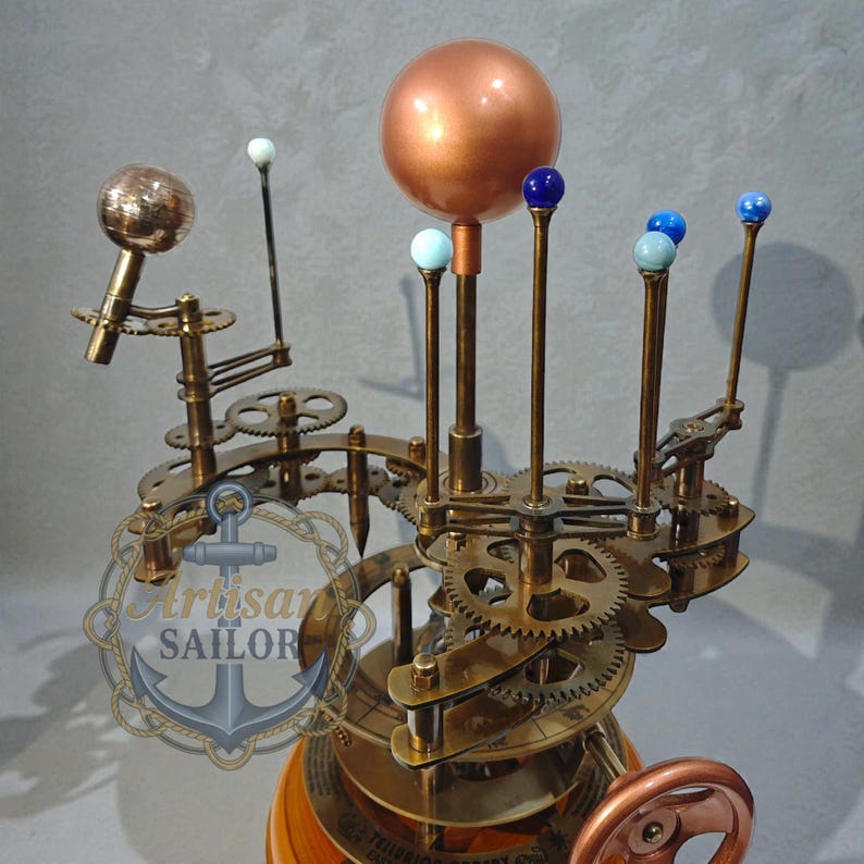 Handcrafted Brass Orrery Solar System With Marble Planets | 17 ...